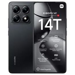 Xiaomi Smartphone "Xiaomi 14T 256GB", schwarz (titan schwarz), 256 GB, Mobiltelefone