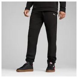 Trainingshose Puma "TECH PANTS DK CL", Herren, Gr. L, N-Gr, schwarz (Puma schwarz), Obermaterial: 82% Baumwolle, 18% Polyester, unifarben, regular fit normal, Hosen
