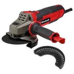 Winkelschleifer Einhell "TE-AG 125/1010", rot (rot, schwarz, weiß), B:14cm H:12,8cm L:29,5cm, Schleifmaschinen, 125 mm, 1010 Watt