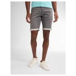 Jeansshorts PETROL INDUSTRIES, Herren, Gr. 3XL, N-Gr, grau (light grau), Denim/Jeans, Obermaterial: 77% Baumwolle, 21% Polyester, 2% Elasthan, unifarben, slim fit kniefrei, Jeans Jeansshorts, Sommerhose im Five-Pocket Style