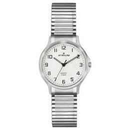 Quarzuhr Atrium, silber (silberfarben), Armbanduhren, Damen, Armbanduhr, Damenuhr, Edelstahlarmband, analog