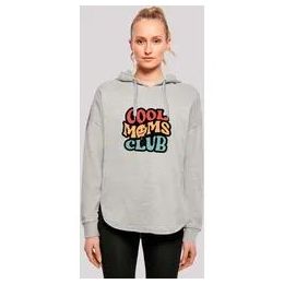 Kapuzenpullover F4NT4STIC "Cooler Moms Club Muttertag Retro Vibe", Damen, Gr. XL, grau, Obermaterial: 100% Baumwolle, oversize, Pullover, Premium Qualität