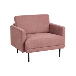 Beliani Sessel BREDA in Rosa/Schwarz - (W) 100 x (H) 85 x (L) 85 cm | Gr.: onesize