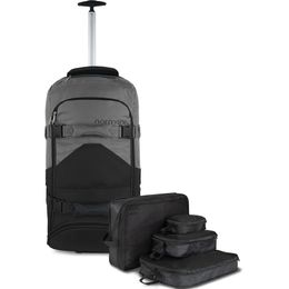 Normani Reisetasche mit Rucksackfunktion 90 L mit 4 Kleidertaschen in Schwarz/Grau | Gr.: onesize