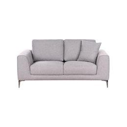 Beliani 2-Sitzer Sofa REINEN in Grau/Schwarz - (W) 174 x (H) 87 x (L) 95 cm | Gr.: onesize