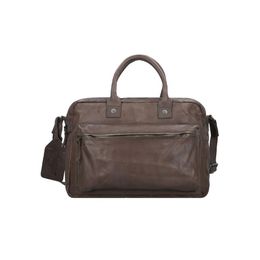 Billy The Kid Nasty Cowboys Franklin Aktentasche Leder 40 cm Laptopfach in stonegrey | Gr.: onesize