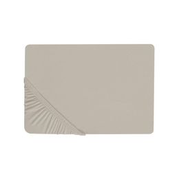 Beliani Bettlaken JANBU in Grau - (W) 200 x (H) 30 x (L) 200 cm | Gr.: onesize