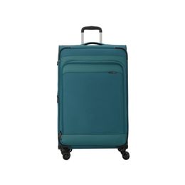d&n D&N Travel Line 9504 4 Rollen Trolley L 76 cm mit Dehnfalte in petrol | Gr.: onesize