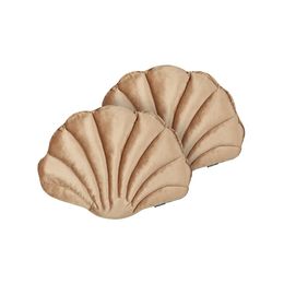 Beliani 2er-Set Dekokissen CONSOLIDA in Beige | Gr.: onesize