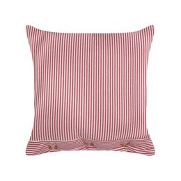 Beliani Dekokissen AALITA in Rot/Weiß - (W) 45 x (H) 12 x (L) 45 cm | Gr.: onesize