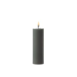 Deluxe Homeart LED Kerze Mia Echtwachs flackernd H: 15cm D: 5cm in salbeigrün | Gr.: onesize
