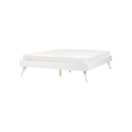Beliani Doppelbett BERRIC in Wei&szlig; - (W) 148 x (H) 38 x (L) 202 cm | Gr.: onesize