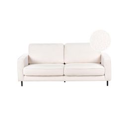 Beliani 3-Sitzer Sofa SAVALEN in Weiß/Schwarz - (W) 204 x (H) 87 x (L) 91 cm | Gr.: onesize