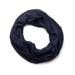 styleBREAKER Seidiger unifarbener Loop in Midnight-Blue | Gr.: onesize