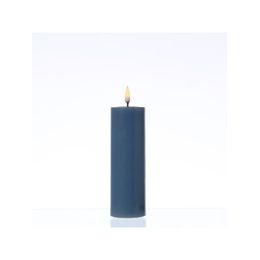 Deluxe Homeart LED Kerze Mia Echtwachs flackernd H: 15cm D: 5cm in blau | Gr.: onesize