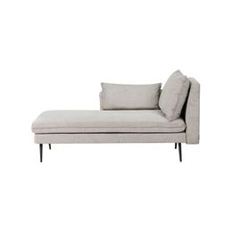 Beliani Chaiselongue YERRES in Grau/Schwarz - (W) 168 x (H) 79 x (L) 87 cm | Gr.: onesize