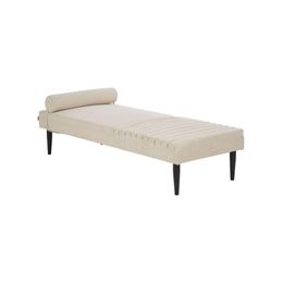 Beliani Chaiselongue MAURIAC in Beige - (W) 74 x (H) 40 x (L) 180 cm | Gr.: onesize