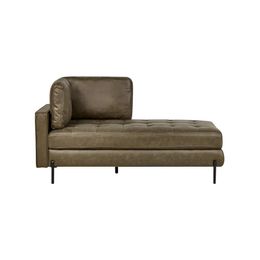 Beliani Chaiselongue REBAIS in Grün/Schwarz - (W) 172 x (H) 85 x (L) 85 cm | Gr.: onesize