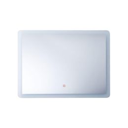 Beliani Badezimmerspiegel CORROY in Silber - (W) 80 x (H) 60 x (L) 3 cm | Gr.: onesize
