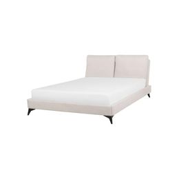 Beliani Doppelbett MELLE in Beige - (W) 155 x (H) 98 x (L) 240 cm | Gr.: onesize