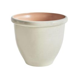 Beliani Outdoor Blumentopf TESALIA in Beige - (W) 49 x (H) 42 x (L) 49 cm | Gr.: onesize