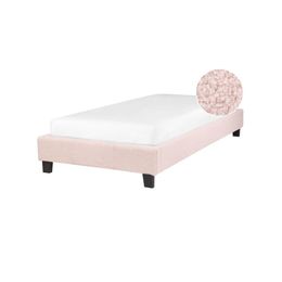 Beliani Einzelbett ROANNE in Rosa/Messing - (W) 100 x (H) 29 x (L) 213 cm | Gr.: onesize
