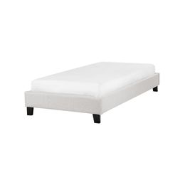 Beliani Einzelbett ROANNE in Grau/Braun - (W) 100 x (H) 29 x (L) 213 cm | Gr.: onesize