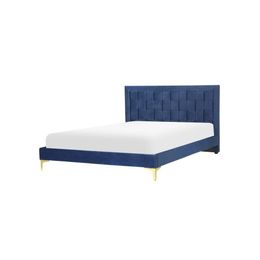 Beliani Doppelbett LIMOUX in Blau - (W) 147 x (H) 96 x (L) 213 cm | Gr.: onesize