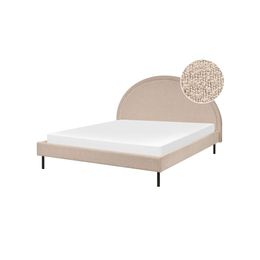 Beliani Doppelbett MARGUT in Beige - (W) 172 x (H) 116 x (L) 214 cm | Gr.: onesize