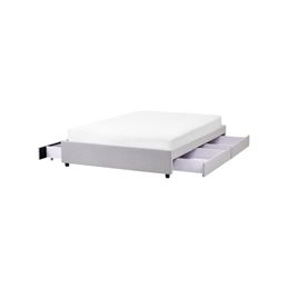 Beliani Doppelbett PRADES in Grau - (W) 149 x (H) 32 x (L) 211 cm | Gr.: onesize