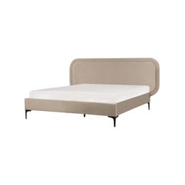 Beliani Doppelbett SUZETTE in Beige - (W) 188 x (H) 98 x (L) 212 cm | Gr.: onesize