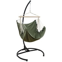 AMANKA XL Outdoor Hängesessel Key Largo mit Gestell in grün | Gr.: onesize