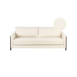 Beliani Schlafsofa ORSA in Weiß/Braun - (W) 210 x (H) 80 x (L) 87 cm | Gr.: onesize