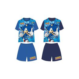 Sonic Kurzpyjama Kinder 3–8 Jahre – Schlafanzug Set | Gr.: onesize