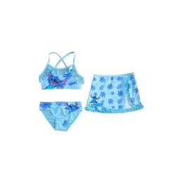 Lilo and Stitch Lilo & Stitch Bikini-Set mit Rock – Leaf Design 4–10 J. | Gr.: onesize