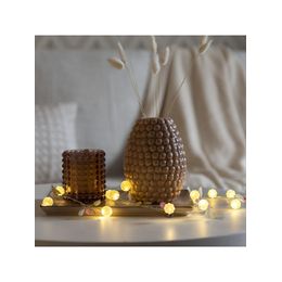 Konstsmide Lichterkette Kugel mit Bl&auml;ttern und Beeren 20 LED warmwei&szlig; in silber | Gr.: onesize