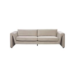 Beliani 3-Sitzer Sofa MAUNU in Beige/Schwarz - (W) 237 x (H) 76 x (L) 83 cm | Gr.: onesize