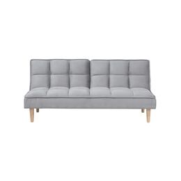 Beliani 3-Sitzer Sofa SILJAN in Grau/Braun - (W) 177 x (H) 80 x (L) 80 cm | Gr.: onesize