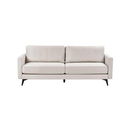 Beliani 3-Sitzer Sofa MALA in Beige/Schwarz - (W) 205 x (H) 82 x (L) 76 cm | Gr.: onesize