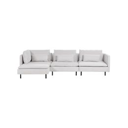 Beliani 3-tlg Modulsofa EGERIS in Grau/Schwarz | Gr.: onesize
