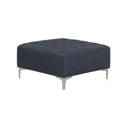 Beliani Ottomane ABERDEEN in Grau/Silber - (W) 80 x (H) 36 x (L) 80 cm | Gr.: onesize