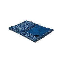 Beliani Kuscheldecke SHIVPURI in Blau - (W) 130 x (H) 1 x (L) 180 cm | Gr.: onesize