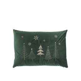 Chic Antique Aix Kissebezug mit Weihnachtsbäumen in grün | Gr.: onesize