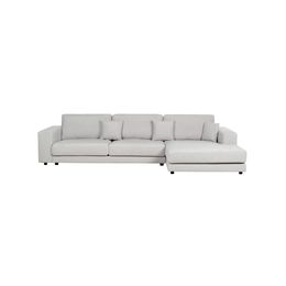 Beliani Ecksofa LOFOTEN in Grau/Schwarz - (W) 350 x (H) 86 x (L) 187 cm | Gr.: onesize