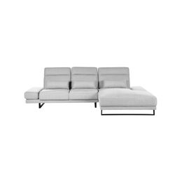 Beliani Ecksofa IKAST in Grau/Schwarz - (W) 320 x (H) 105 x (L) 214 cm | Gr.: onesize