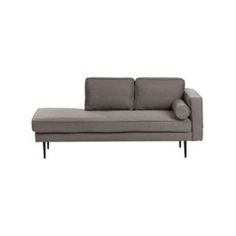 Beliani Chaiselongue MIRAMAS in Braun/Schwarz - (W) 171 x (H) 63 x (L) 79 cm | Gr.: onesize