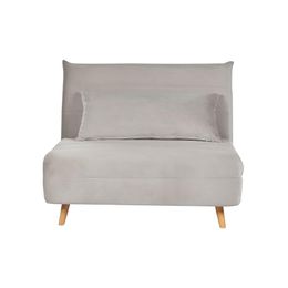 Beliani Schlafsofa SETTEN in Grau/Braun - (W) 104 x (H) 82 x (L) 90 cm | Gr.: onesize