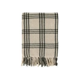 Chic Antique Aix Plaid aus Decke aus recycelter Baumwolle in weiss | Gr.: onesize