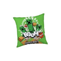 Minecraft Kissen 40x40cm – Creeper Boom Deko für Gamer | Gr.: onesize