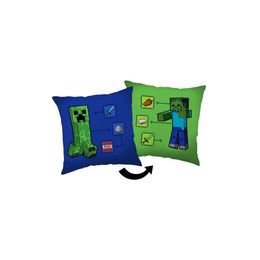 Minecraft Creeper Kissen 40&times;40cm Dekokissen Kinder Gamer | Gr.: onesize